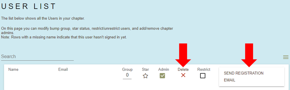 How do I update my user list? – OmegaRecruit