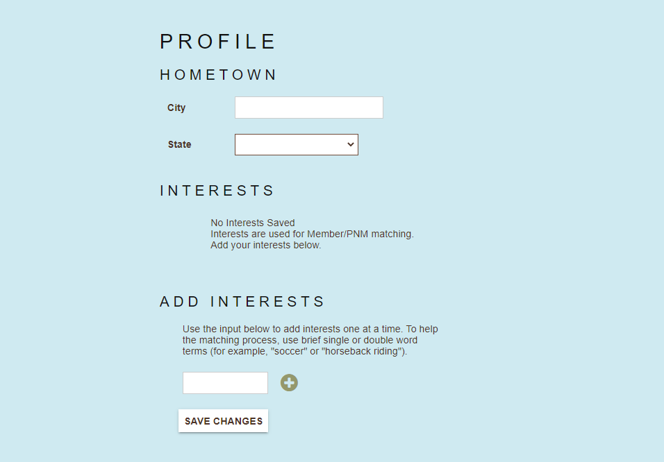 How do users set up their match profile and why is this important ...